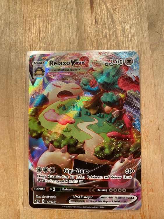 Pokemon Relaxo Vmax Holo - 142/202 | Kaufen auf Ricardo