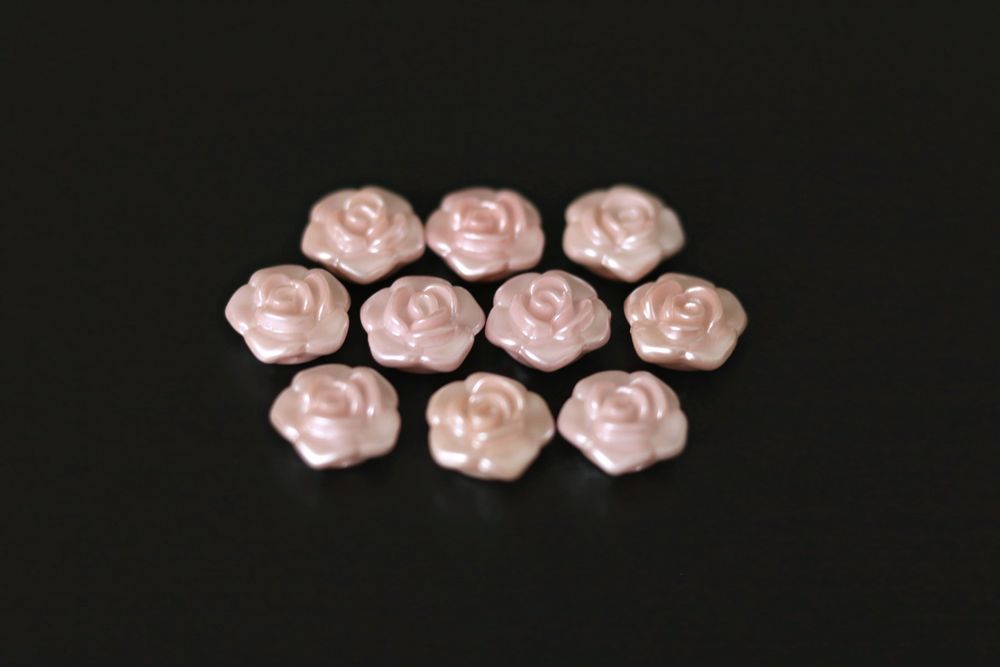 Perlen Rosen Blüten Streudeko, Rosa Pudrig, Ø13 mm, 10 St. (Neu und originalverpackt) in Bülach ...