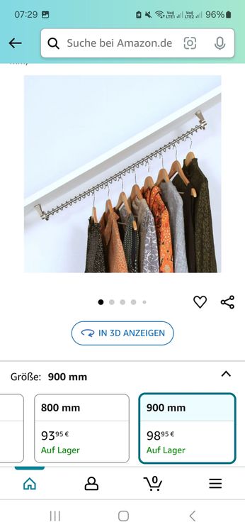 Kleiderstange Fur Schrage Wande