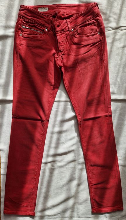Rote lange Jeanshose (Pepe Jeans) | Kaufen auf Ricardo