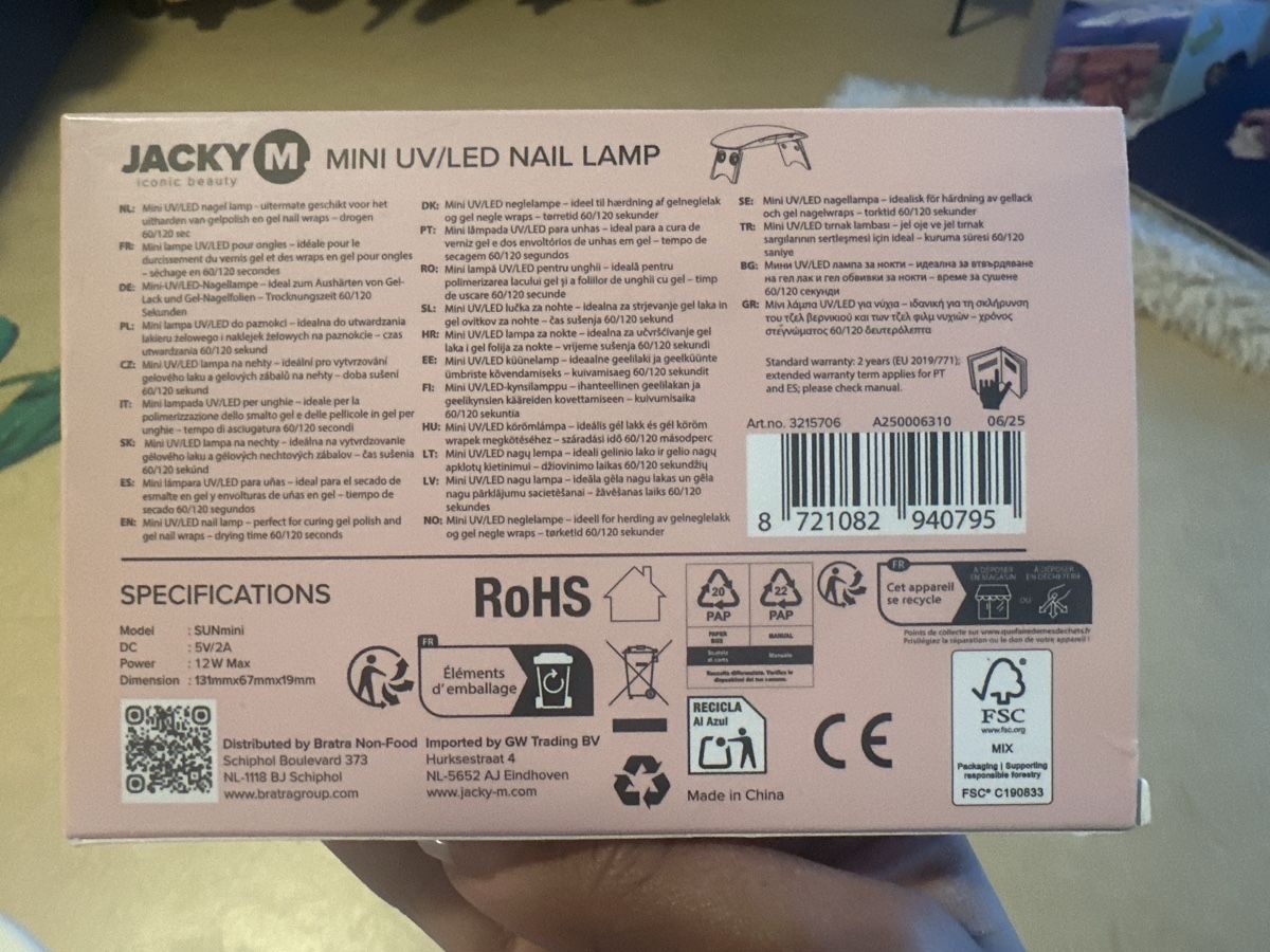 Lampe UV/LED portable JACKY M pour ongles - jamais ouvert (Neuf avec ...