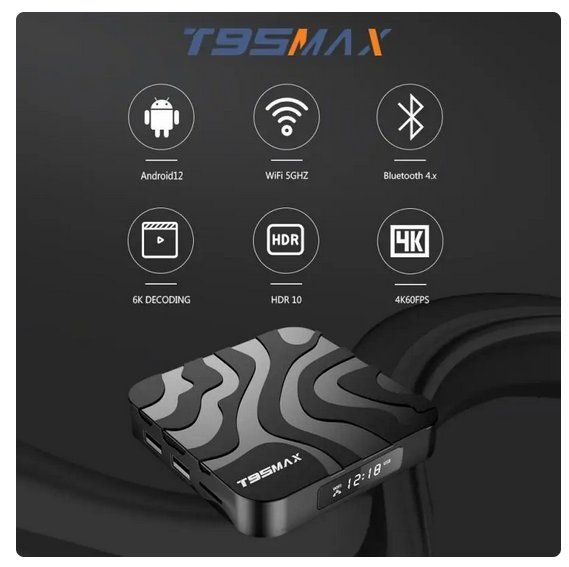 iPtv T95 max smart android tv box android 12 (Neu und originalverpackt ...
