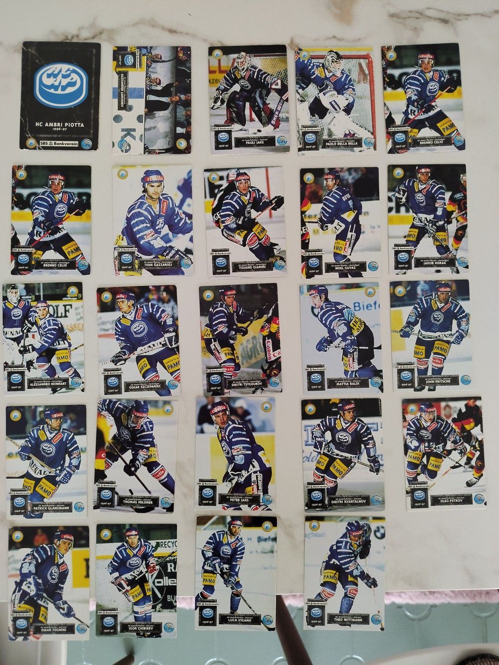Divers cartes Ambri-Piotta saison 96-97 (D'occasion) à Plagne pour CHF ...
