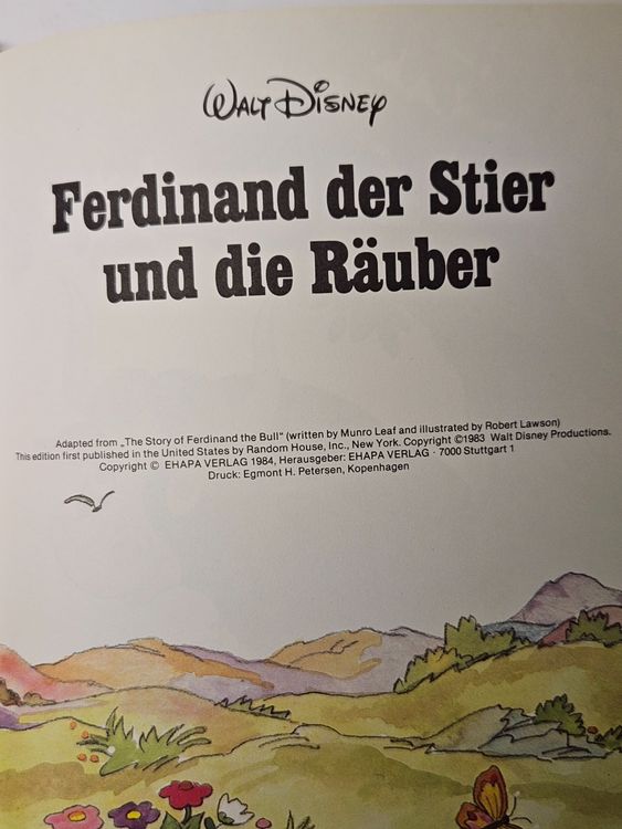 Walt Disney - Ferdinand der Stier und die Räuber / #WT18 (Gebraucht) in ...