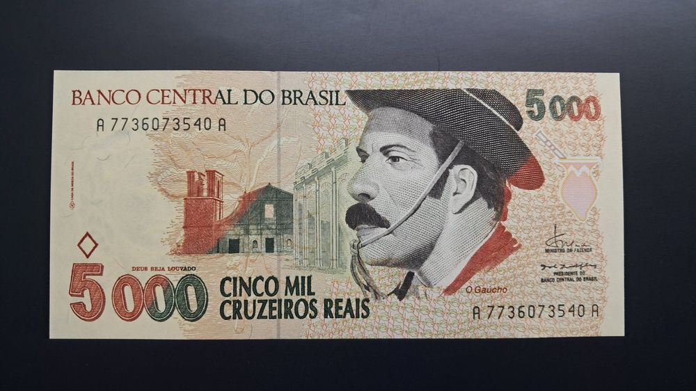 Brazil 5000 Reals 1993 Unc (Neu und originalverpackt) in Lufingen für ...