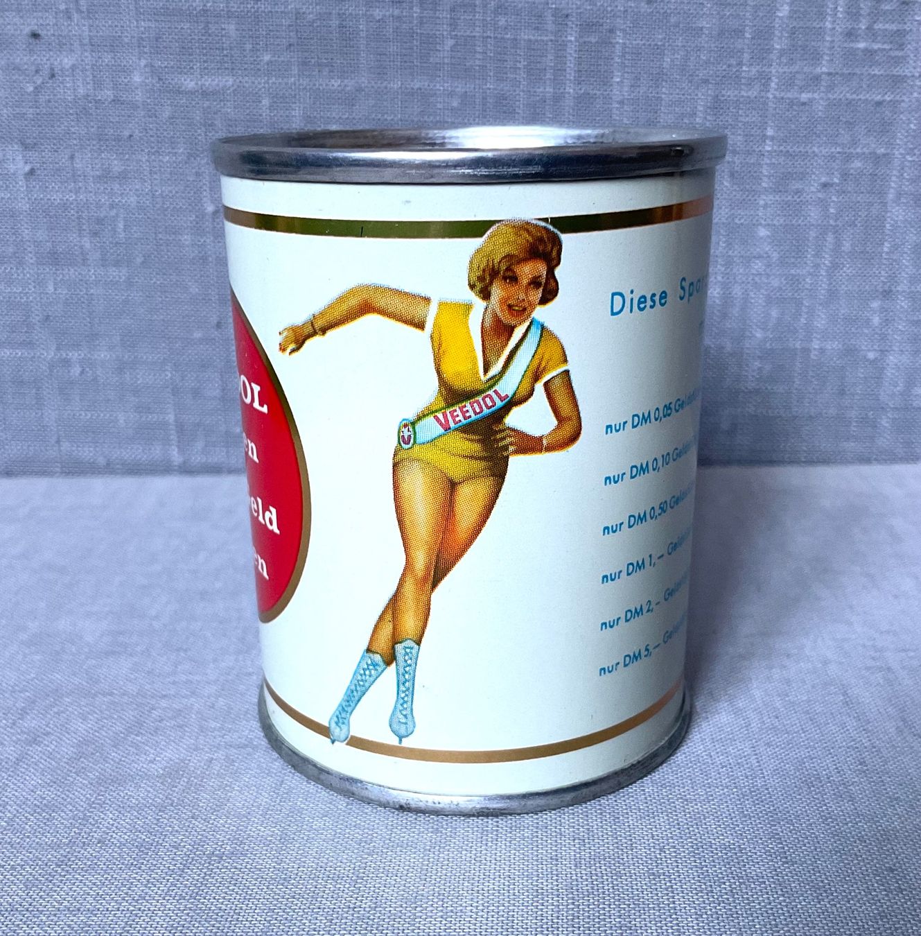 🔴 VEEDOL 10–30 Motor Oil – Öldose – Pin Up Spardose 1960 🔴 (D'occasion ...