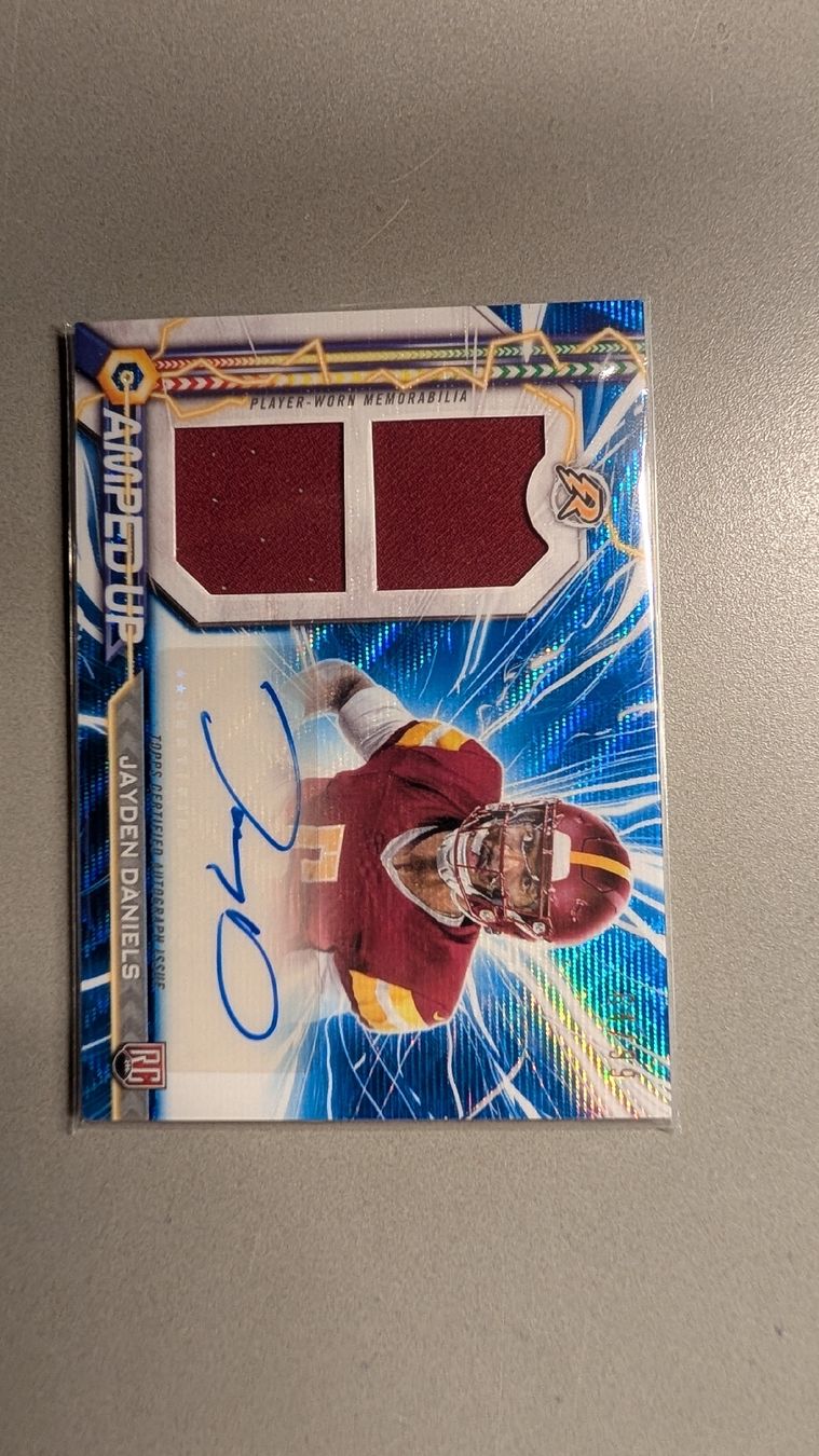 2024 Topps Resurgence Jayden Daniels ROOKIE PATCH AUTO (Neu (gemäss ...