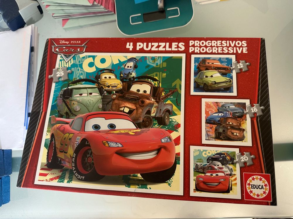 Pixar Cars Puzzle (4 Puzzle) (Gebraucht) in Dietikon für CHF 1 – mit ...