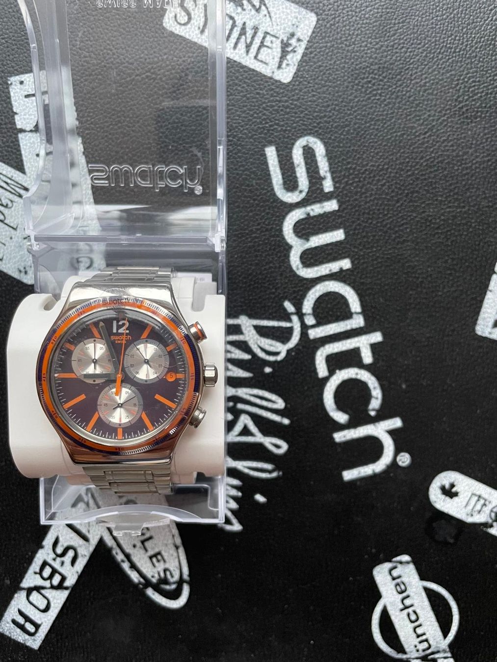 Swatch Uhr Irony New Chrono Prisoner YVS413G (Neu (gemäss Beschreibung ...