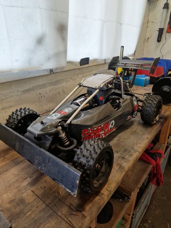 (KOPIE) REELY RC Carbon Fighter 4WD 1:6 2takt Benzin Motor (Gebraucht ...