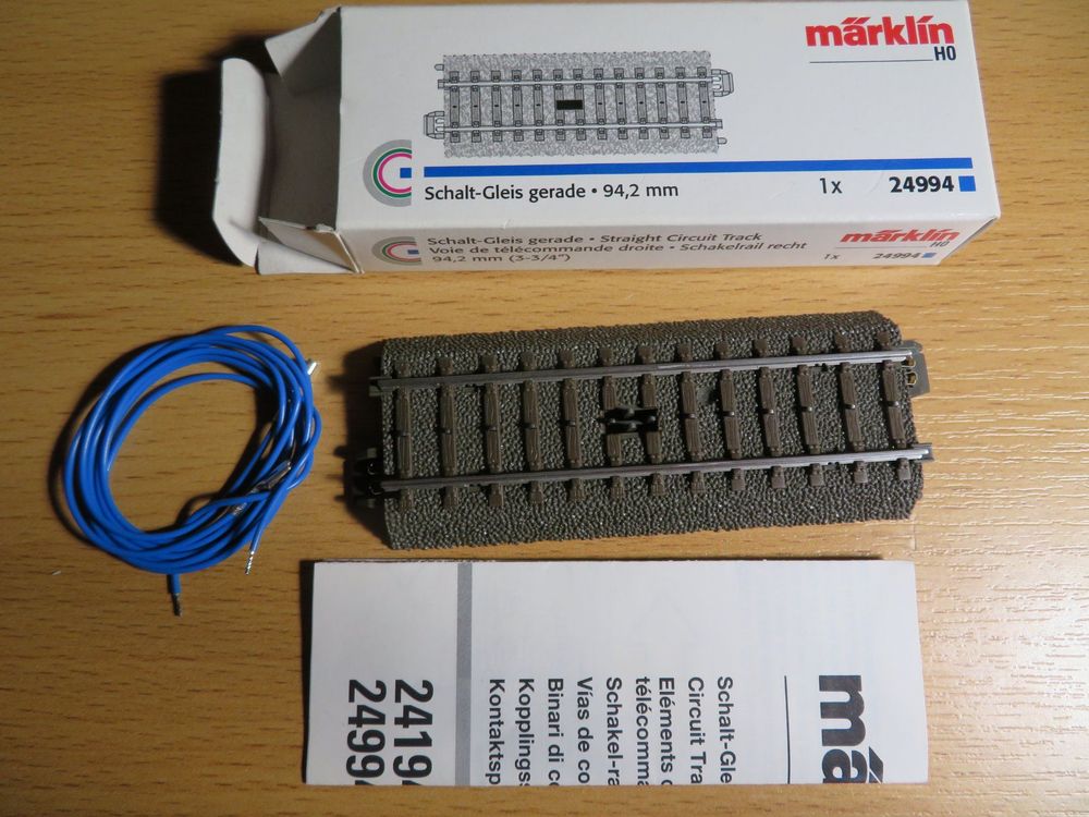 24994 Märklin HO, Schaltgleis C gerade 94,2mm | Acheter sur Ricardo