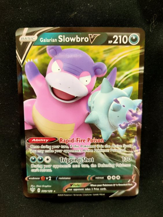 Pokemon Card Galarian Slowbro V Darkness Ablaze English EN (D'occasion) à Thonex pour CHF 1 ...