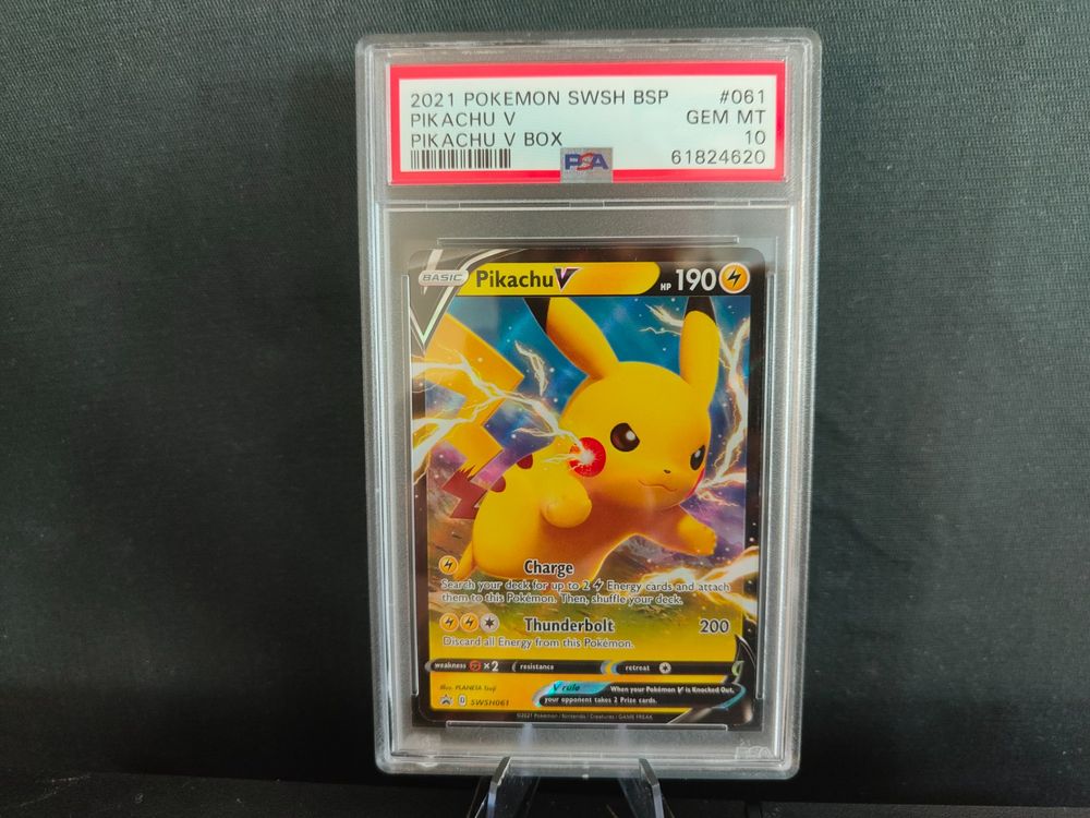 Pokemon Pikachu V Box #061 Pikachu V PSA 10 (4) | Kaufen auf Ricardo