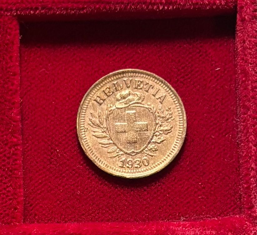 Schweiz 1 Rappen 1930 ss - vzgl Schild mit Freiheitshut (Gebraucht) in Speicher für CHF 3 – nur ...
