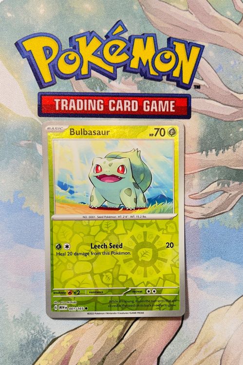 Bulbasaur Reverse Holo (Deck 151) 001/165 (Neu (gemäss Beschreibung ...