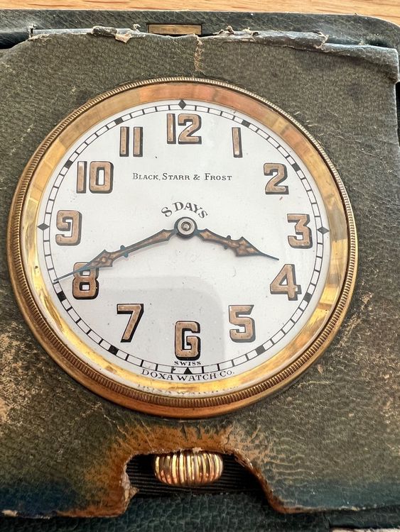 DOXA Black, Starr & Frost 8 Day Travel Clock (D'occasion) à Vevey pour ...