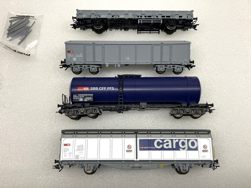 märklin 29481 H0~ 4 Güterwagen SBB Güterverkehr (SBB Cargo) (Neu ...