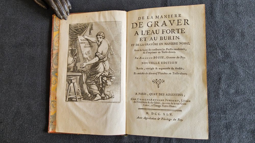 Antique livre/MANIERE GRAVER A L'EAU FORTE ET AU BURIN 1745 (Gebraucht ...