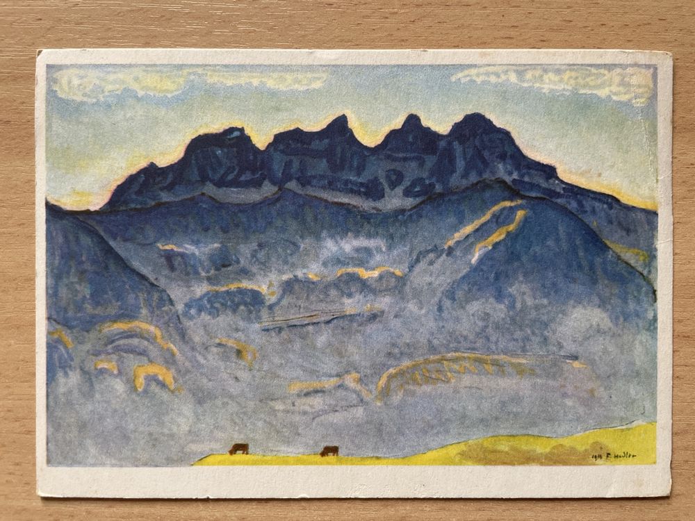 Alte Ansichtskarte Ferdinand Hodler 1948 Dent du midi 1916 | Kaufen auf Ricardo