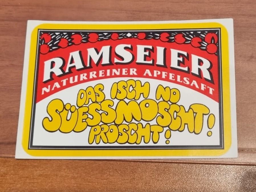Sticker RAMSEIER Apfelsaft 12 cm (Neu und originalverpackt) in Bure für ...