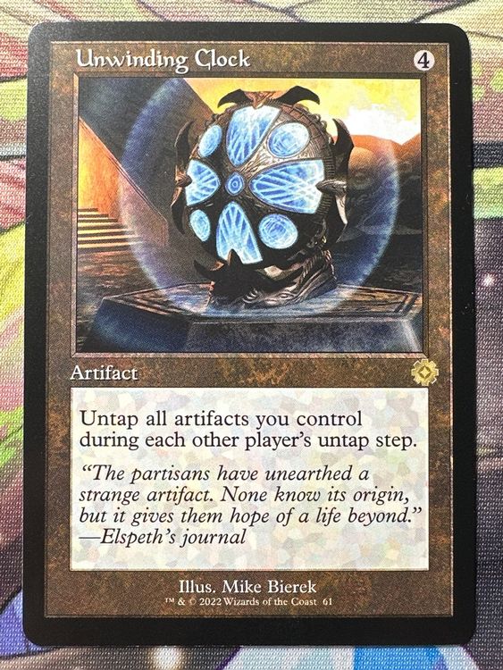 Unwinding Clock #61 Retro Frame Artifacts | Kaufen auf Ricardo