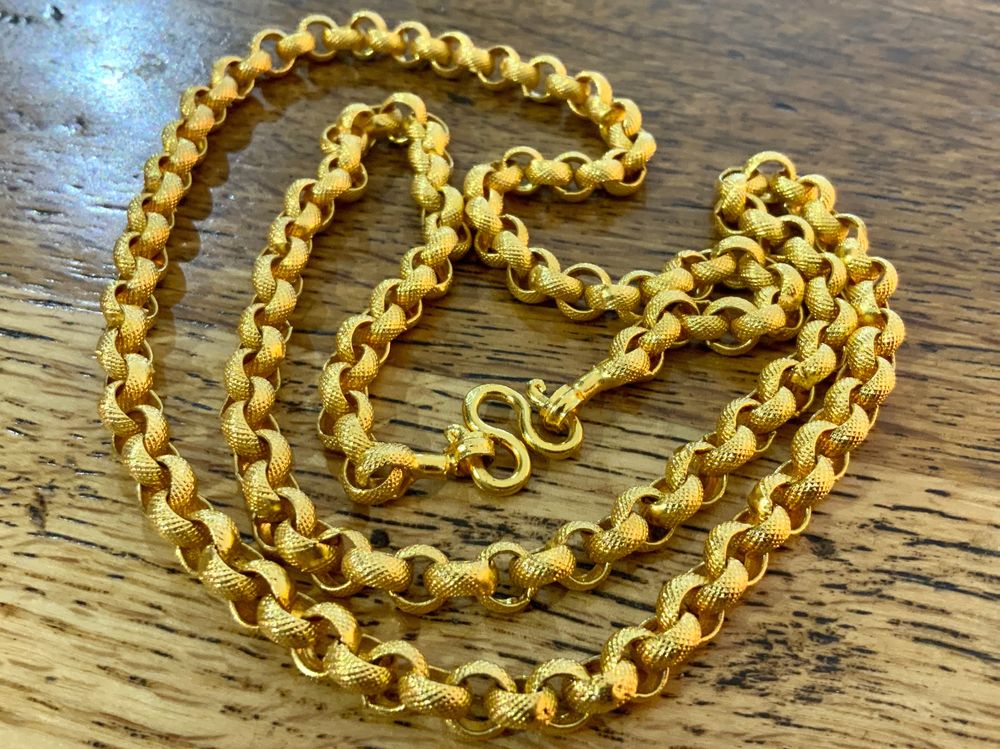 VINTAGE KETTE GOLD DOUBLÉ TOLLES STÜCK, 70-ER, 38 GR (Gebraucht) in ...