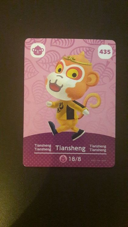 ACNH Amiibo Karte EU - Nr. 435 Tiansheng (Gebraucht) in Nänikon für CHF ...