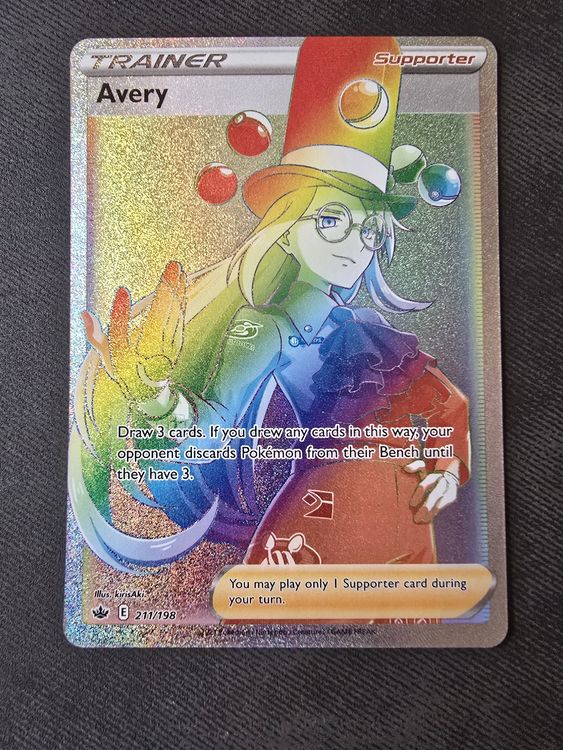 Carte Pokémon Avery 217/198 Rare Full Art rainbow (Neu (gemäss ...