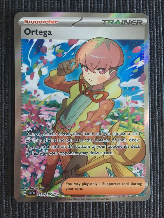 Pokemon Obsidian Flames Ortega Ex Fullart Englisch (Neu (gemäss ...