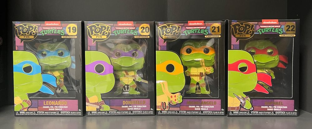 4-Pack Teenage Mutant Ninja Turtles POP! Pin Ansteck-Pin (Neu und ...