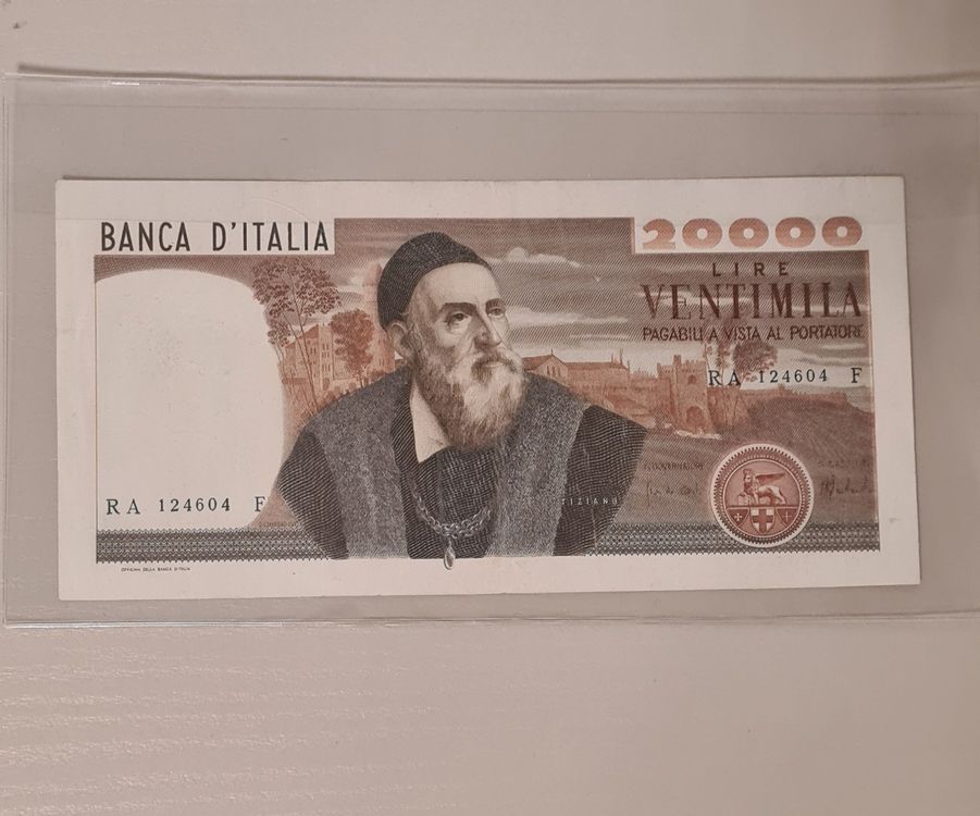 BANCONOTA 20 MILA LIRE TIZIANO | Kaufen auf Ricardo