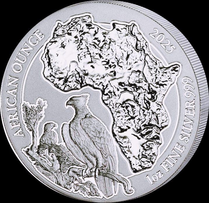 Ruanda 50 RWF 2025 Kampfadler - African Ounce (Neu und originalverpackt ...