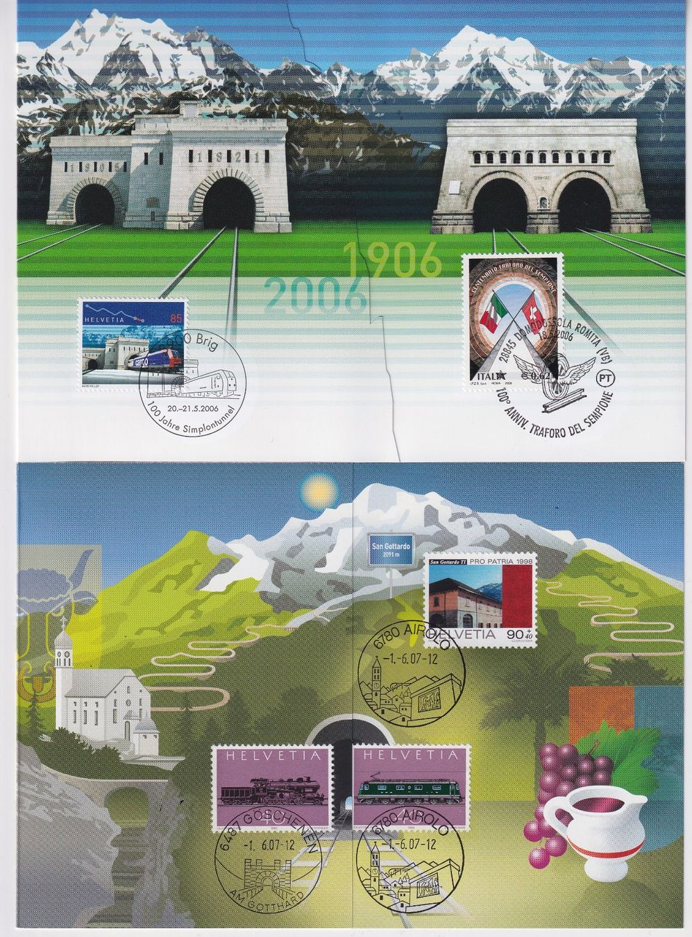 CH, 2006/2007, Simplon Bahn und Gotthard Bahn (Gebraucht) in Basel für ...