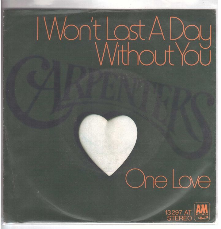 CARPENTERS - I WONT LAST A DAY (Gebraucht) in Oberwil (Dägerlen) für ...