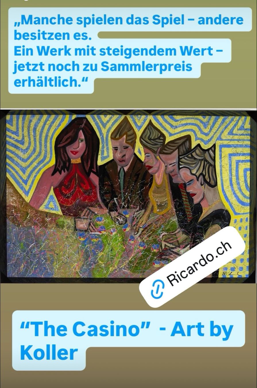 „The Jetset Lady“💫 – inspired by Van Gogh, Klimt & Pica (Neu (gemäss ...