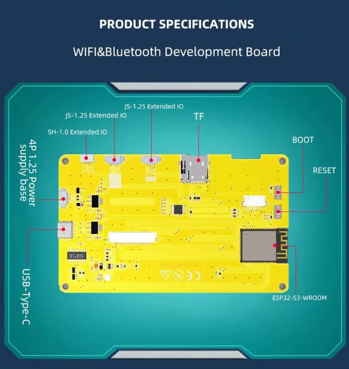 ESP32-S3 HMI 4,3 Display WiFi & Bluetooth Touchscreen (Neu und originalverpackt) in liestal für ...