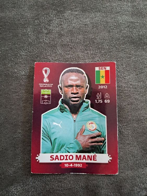 Panini WM 2022 SEN 19 Sadio Mané (Gebraucht) in Ilanz für CHF 0.4 – mit ...