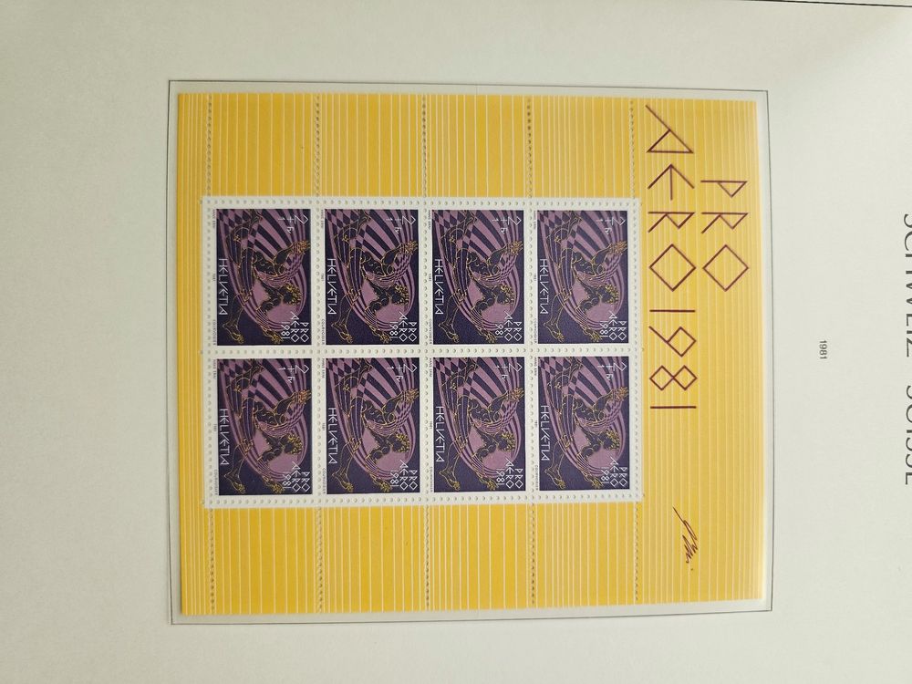 Pro Aero 1981 Bogen, postfrisch** (Neu (gemäss Beschreibung)) in Leimbach AG für CHF 15 – mit ...