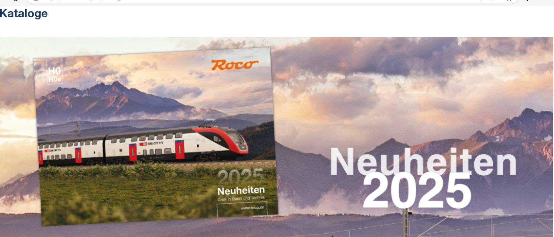 Neuheiten 2025 ROCO - Katalog & Angebot / Prospectus & Promo (Neuf avec emballage d'origine) à ...