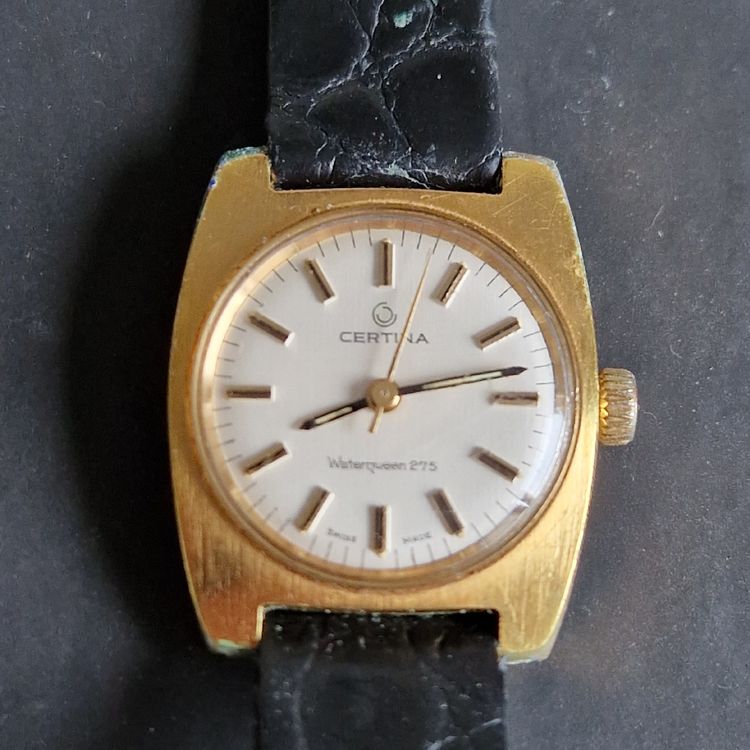 Certina Damenuhr Waterqueen 275 Vintage Gold Dresswatch (Gebraucht) in Stans für CHF 12 – mit ...