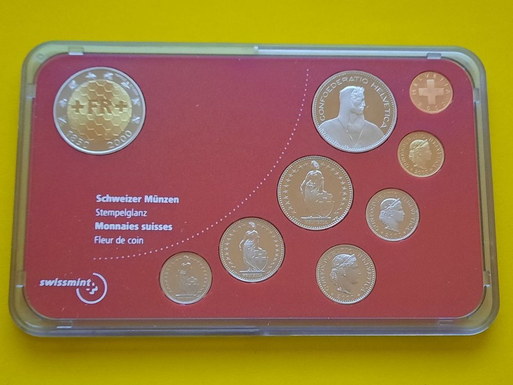 Münzsatz CH 2000 150 Jahre Schweizer Franken OHNE KARTON | Kaufen auf Ricardo