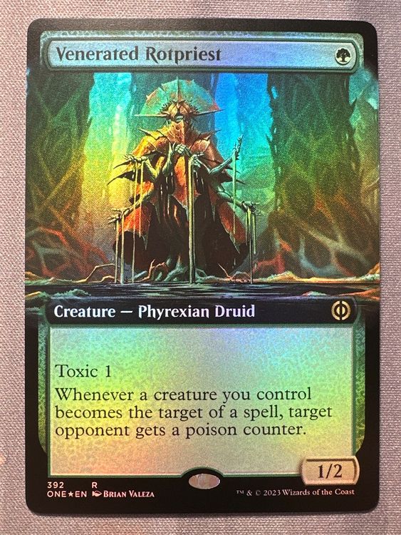 Venerated Rotpriest FOIL Variant 392 Phyrexia ONE (Neu (gemäss ...