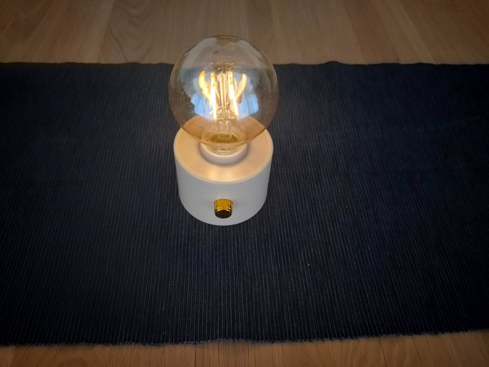 Vintage Akku Glühbirne Edison LED Tischlampe USB-C dimmbar (Gebraucht ...