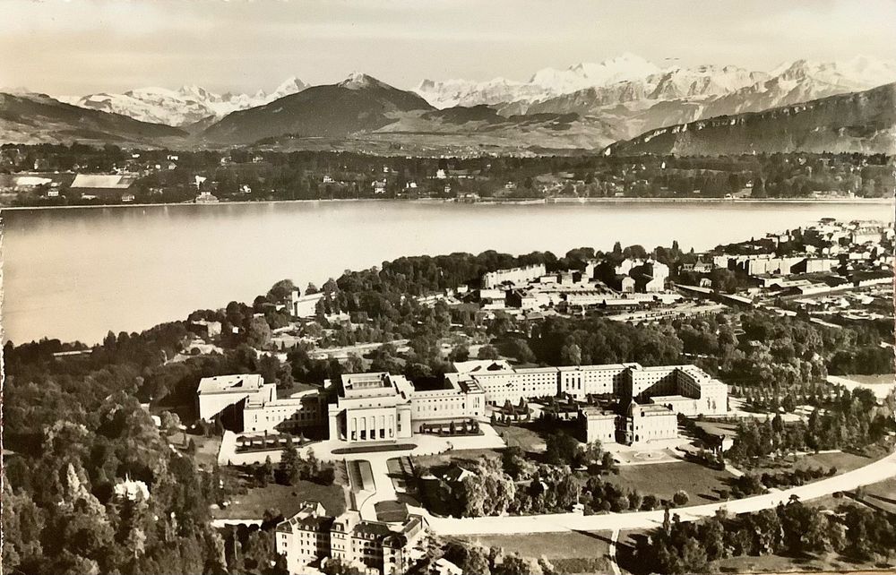 1959 Alte Foto AK - Palais des Nations Unies - UNO (Gebraucht) in Root ...