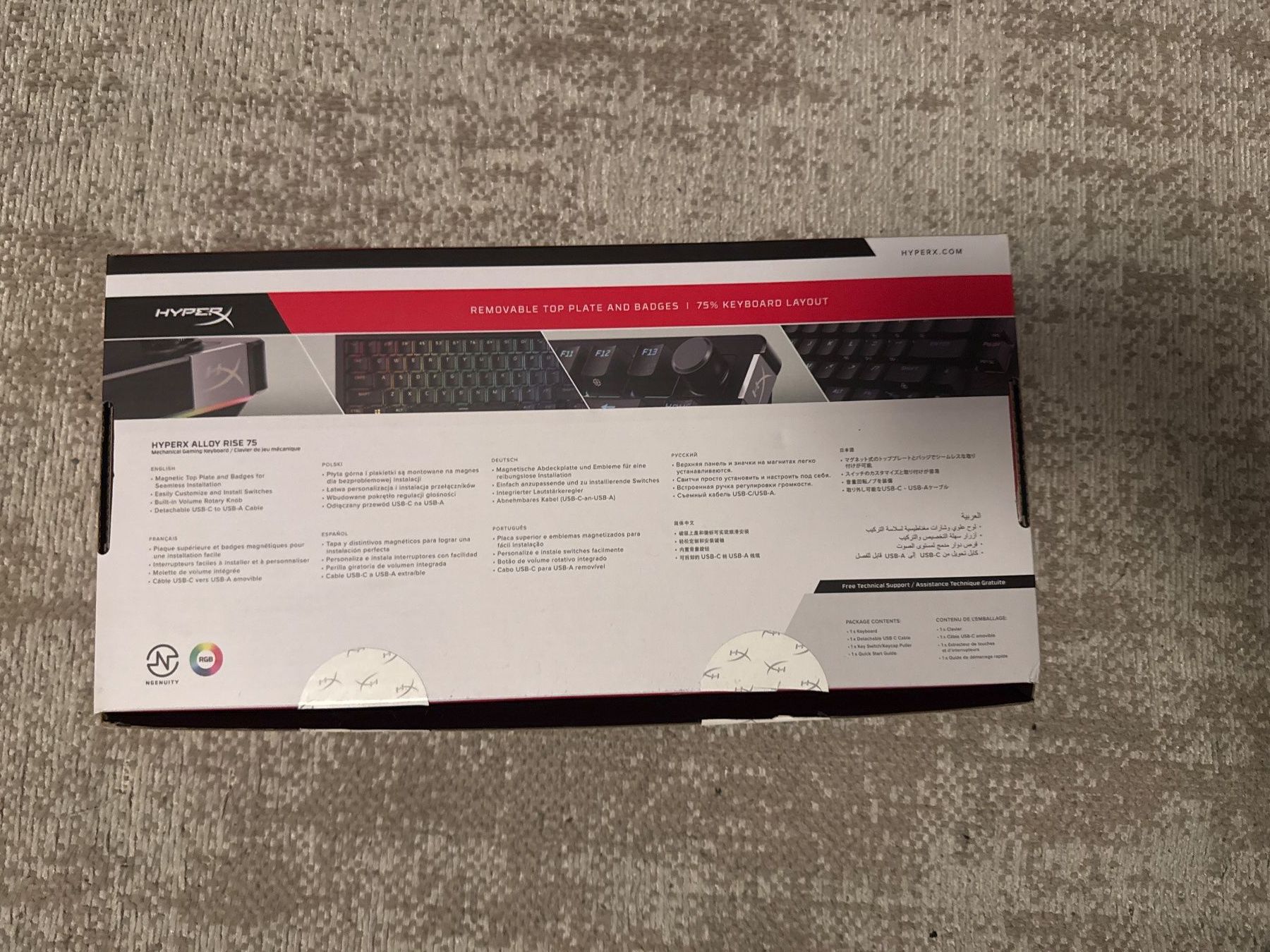 HyperX Alloy Rise 75 Gaming Keyboard (CH Layout) (Neu (gemäss ...