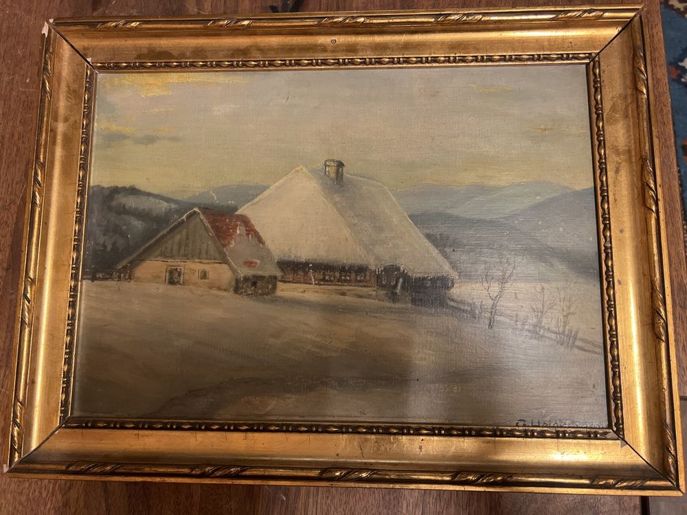 Winterlandschaft Ölgemälde signiert O.Heinemann gerahmt (Gebraucht) in Rorschach für CHF 23 ...