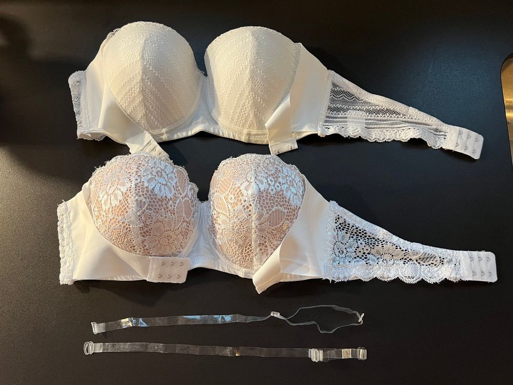 NEU Push-up BH im Doppelpack mit oder ohne Träger, Gr. 85C (Neu (gemäss Beschreibung)) in ...