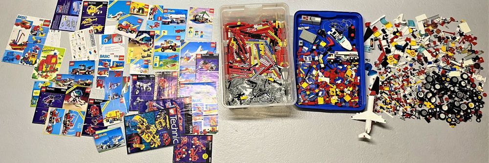 grosse Sammlung vintage LEGO 1980er ca 5kg (mit Anleitungen) (Gebraucht ...