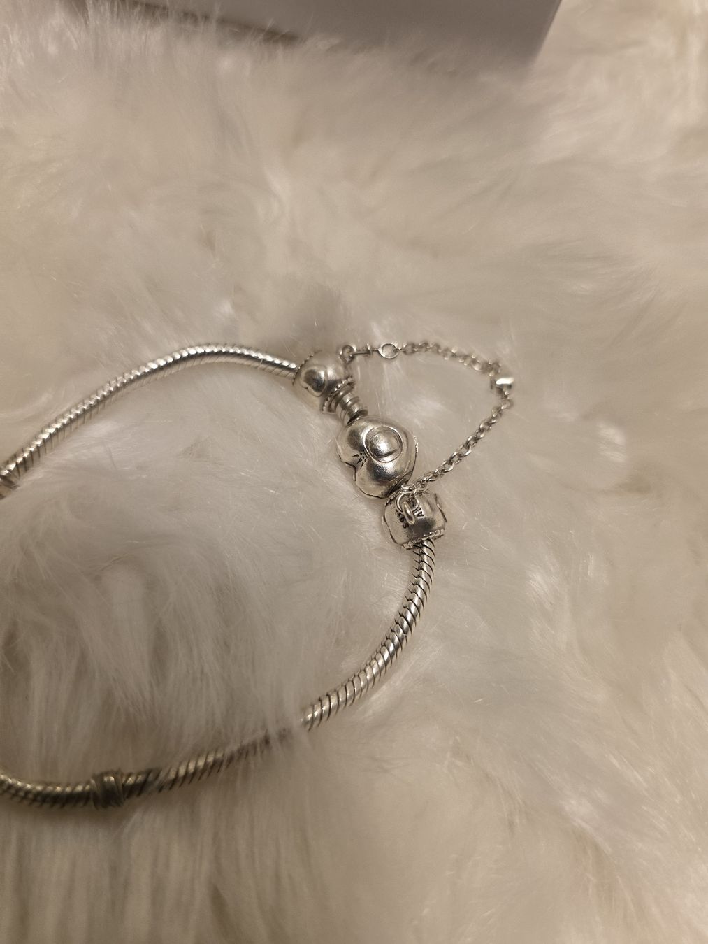 Bracelet Pandora authentique avec chaîne de sécurité - 19cm (Neuf (Voir ...