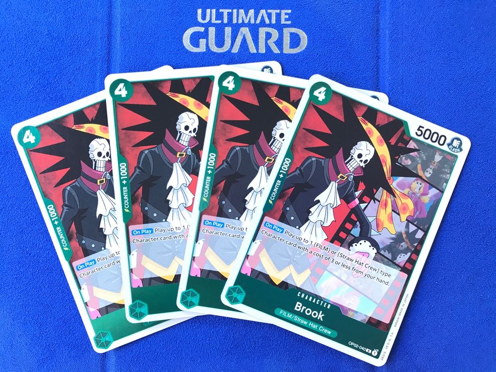 4x One Piece TCG - Brook Holo Playset | Kaufen auf Ricardo
